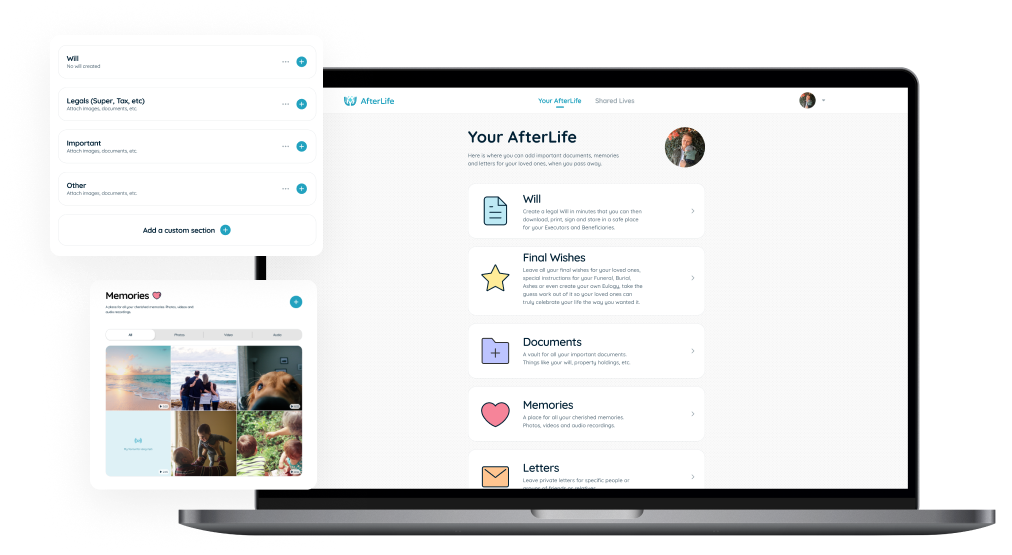 AfterLife - Manage a legacy that evolves with you